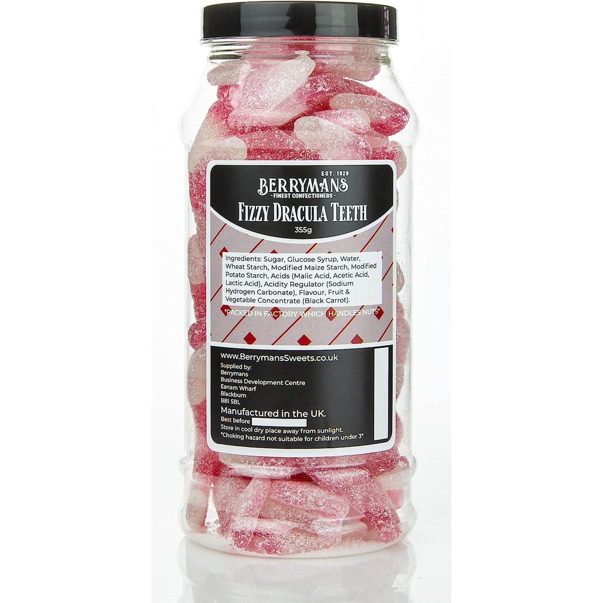 Fizzy Dracula Teeth Sweet Jar | Berrymans Sweets