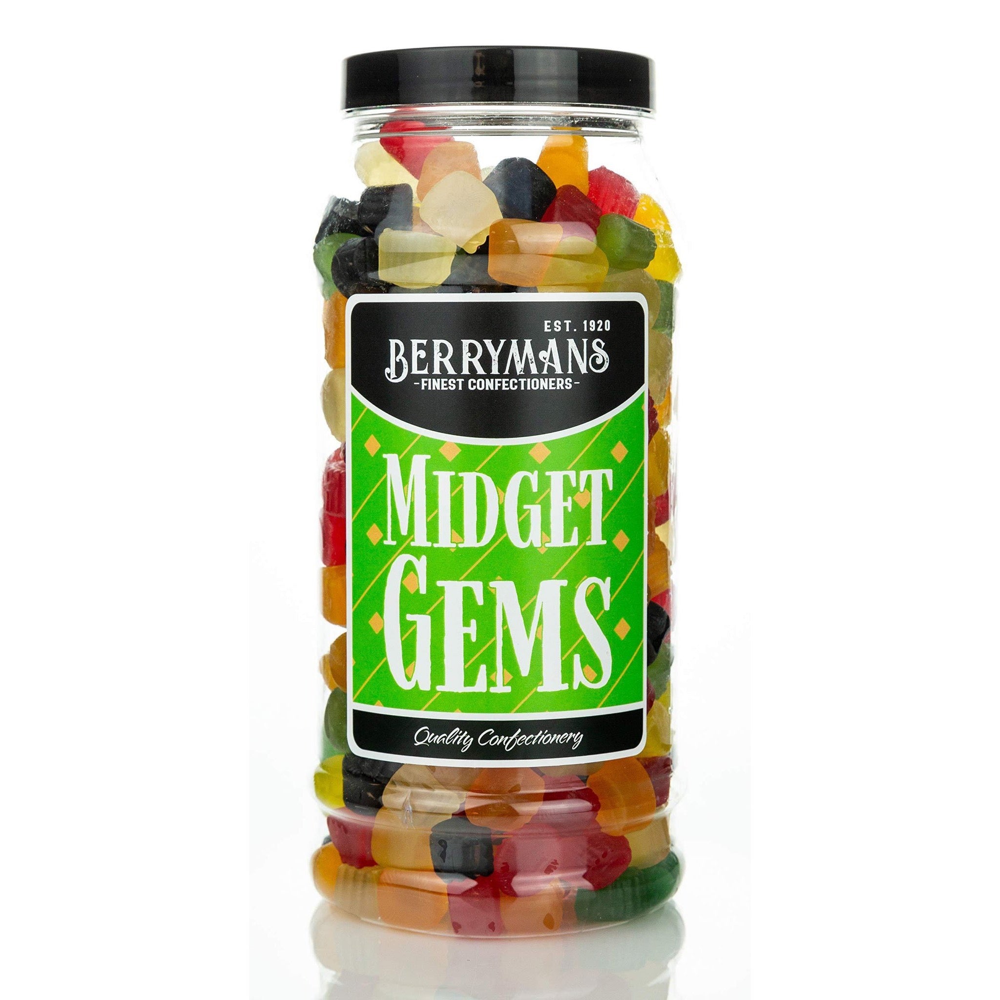 Midget Gems Sweet Jar | Berrymans Sweets