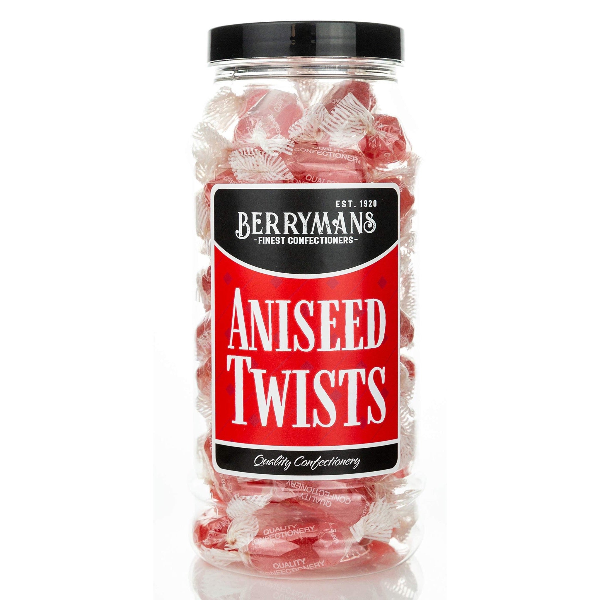 Aniseed Twists Sweet Jar | Berrymans Sweets